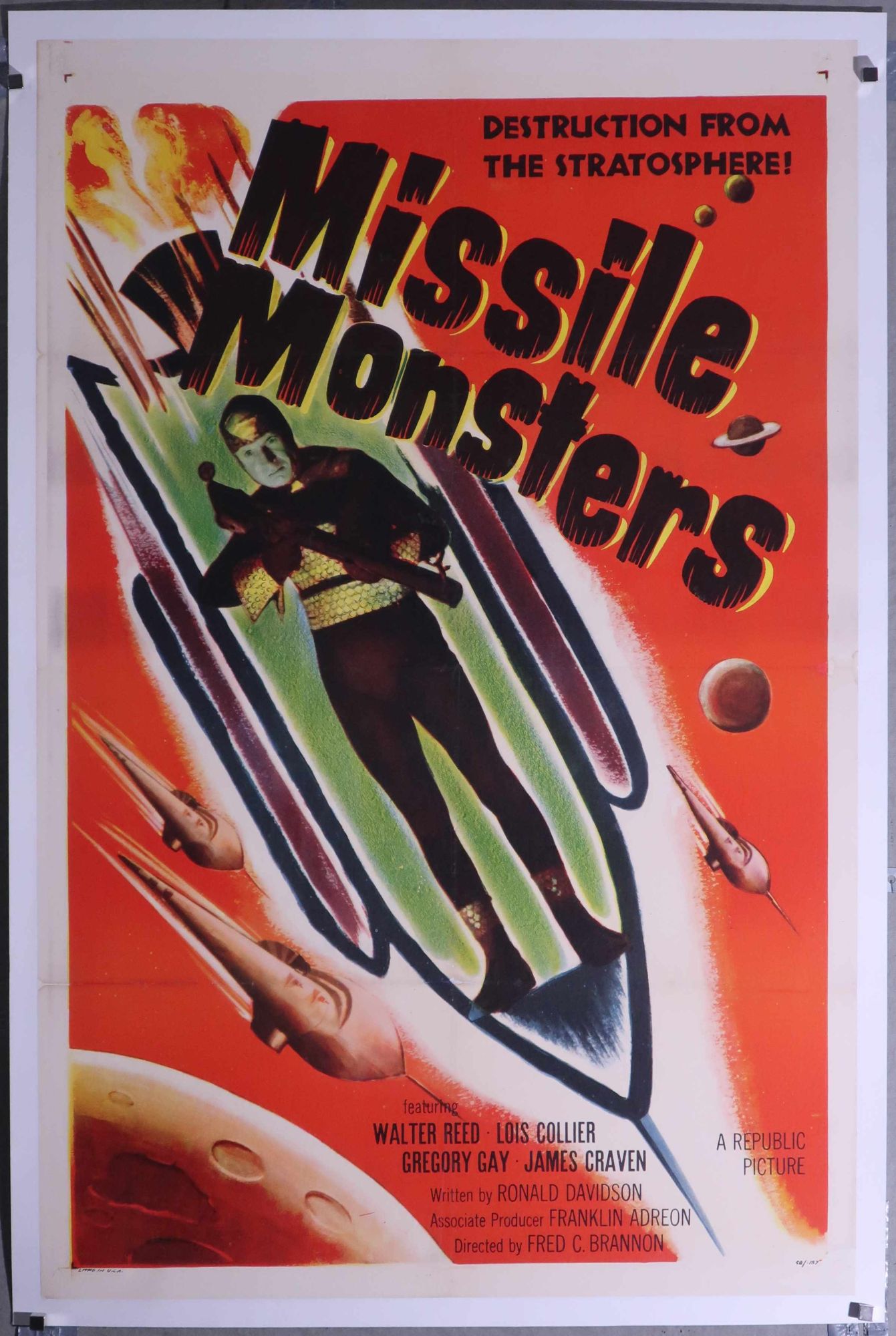 Missile Monsters Original Movie Poster US 1 sht 27"x41" - Simon.Dwyer ...